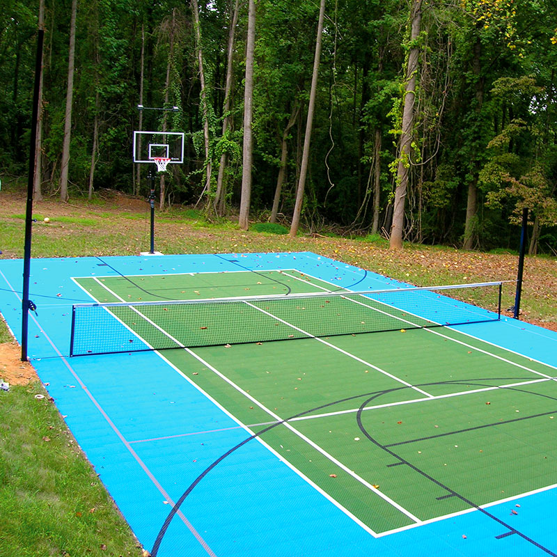 3" SQ Steel Outdoor In-Ground Volleyball System