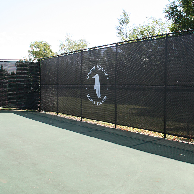 Durable Vinyl Coated Polyester Chain Link Fence Covers