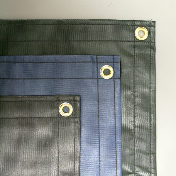 Blue Vinyl Coated Polyester Max Privacy Windscreens