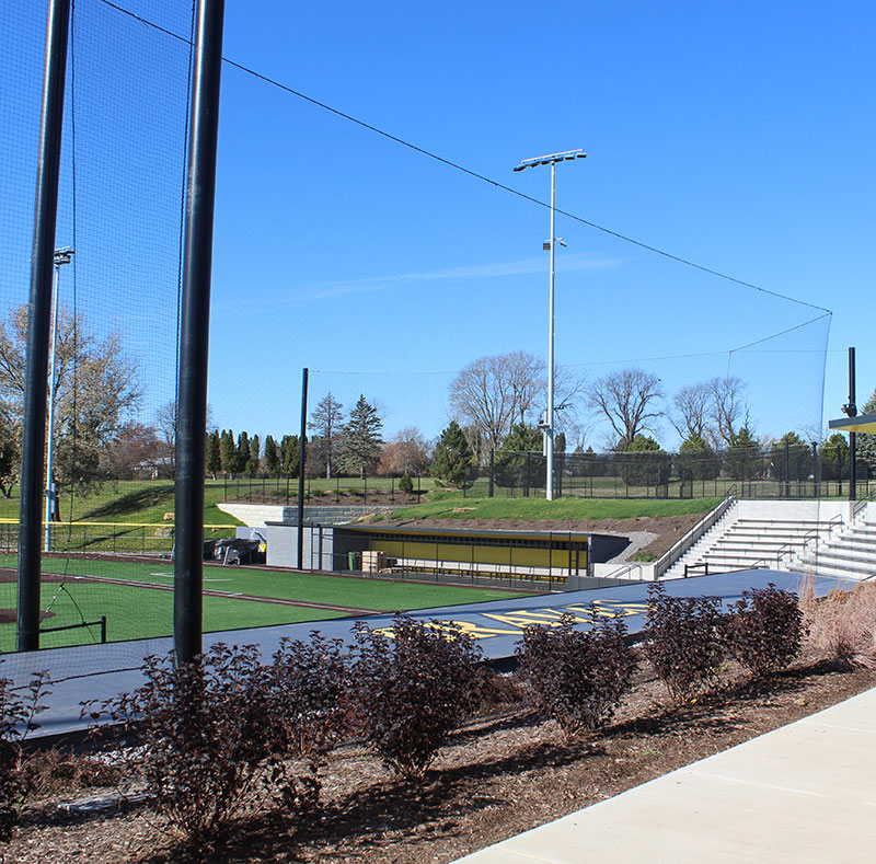 Suspended Net Baseball Backstop Netting System Kit