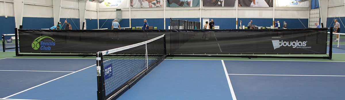 NSP Semi-Permanent Pickleball Court Divider Systems