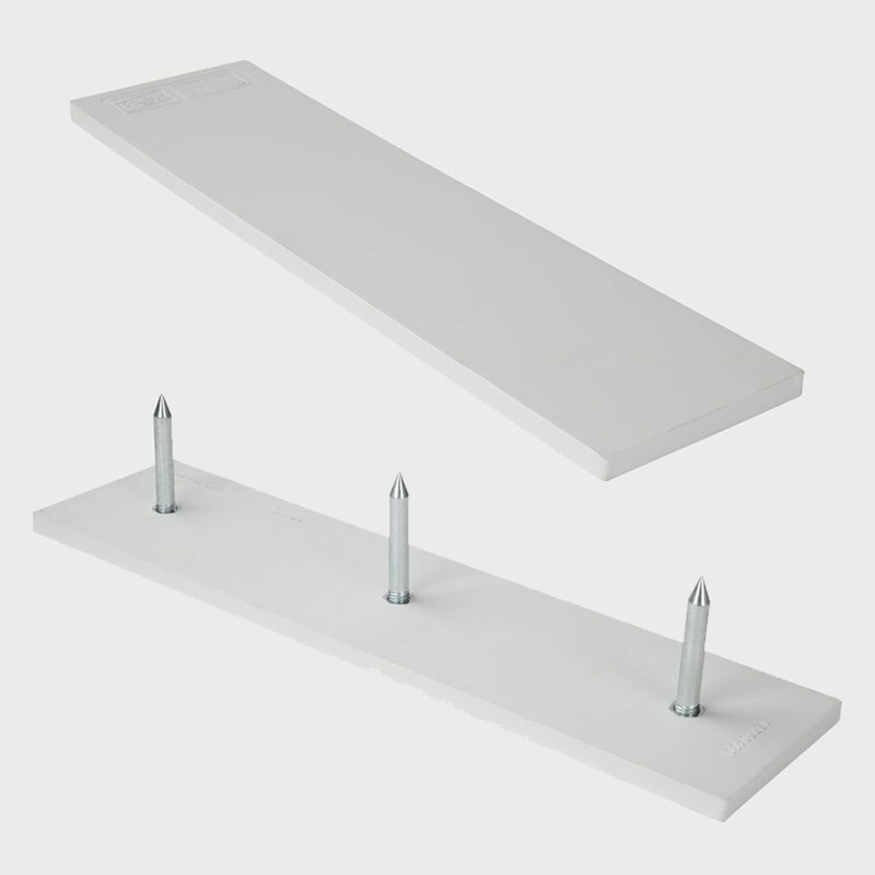 Economy Pitching Rubber with Spikes & Metal Inserts