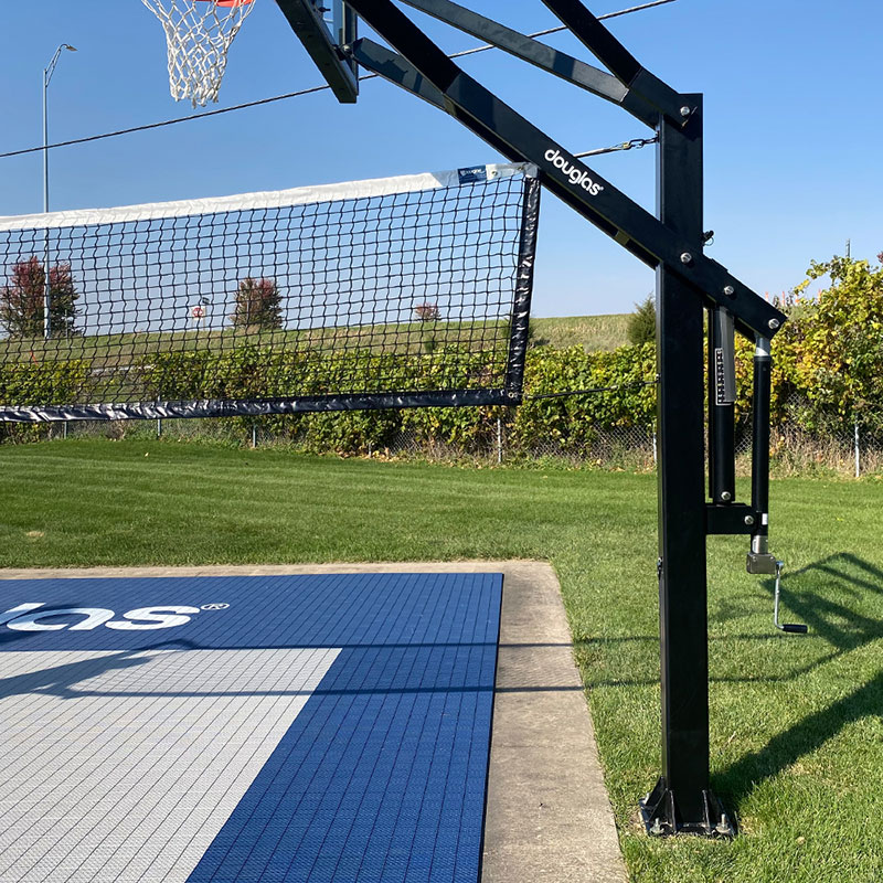 4" Aluminum Adjustable Basketball In-Line Net System