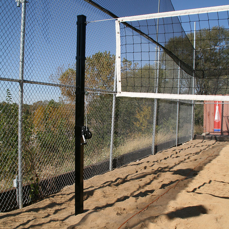 3" SQ Steel Outdoor In-Ground Volleyball System