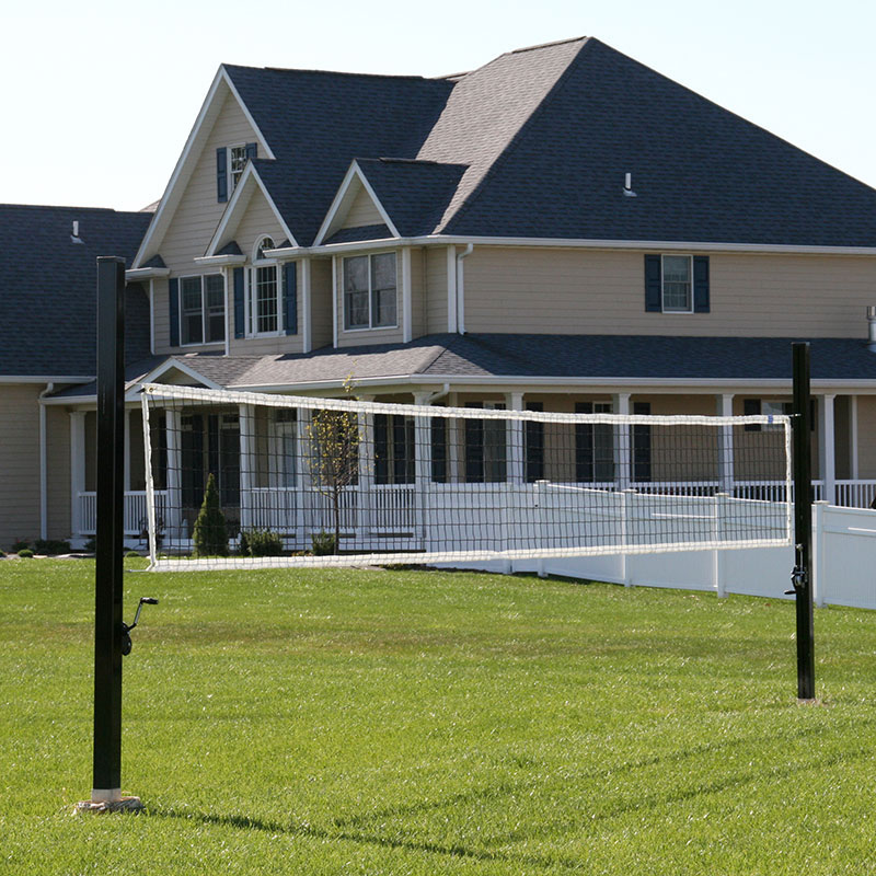 Backyard 4" Aluminum Adjustable Volleyball Net